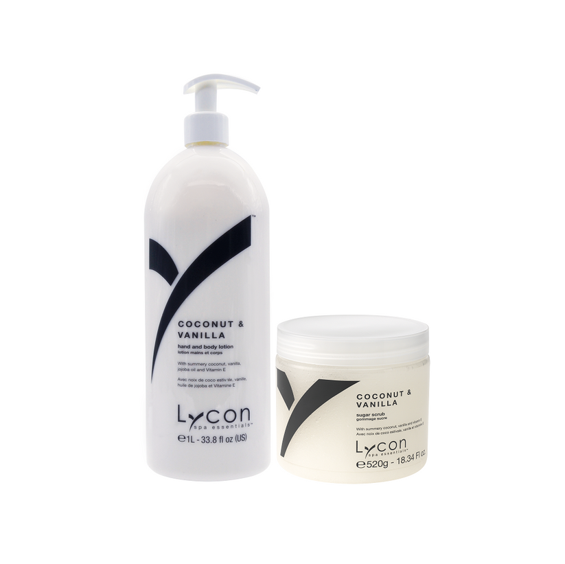 Lycon Spa Coconut & Vanilla Lotion and/or Scrub – TAS Beauty